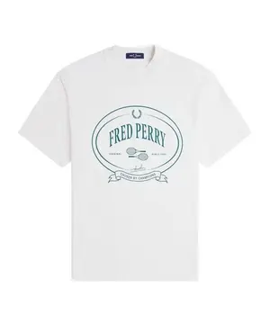 Fred Perry Crewneck Shortsleeve Tshirt - White