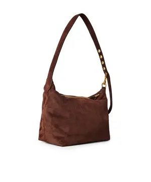 Miu Miu Spirit Suede Shoulder Bag - Brown