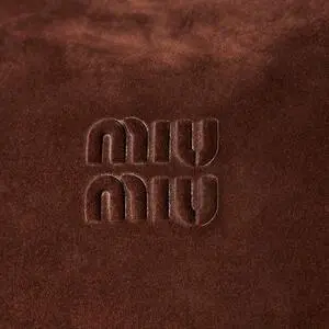 Miu Miu Spirit Suede Shoulder Bag - Brown