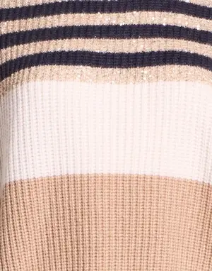 Brunello Cucinelli Striped Thick Knit Sweater
