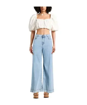 Max Mara Light-wash Straight-leg Jeans