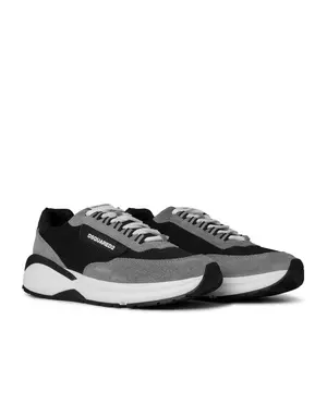 Dsquared2 Suede Dash Color Block Sneakers - Black