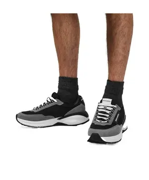 Dsquared2 Suede Dash Color Block Sneakers - Black