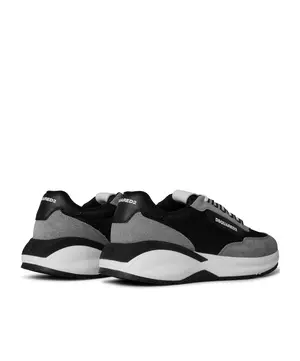 Dsquared2 Suede Dash Color Block Sneakers - Black