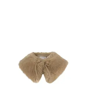 BY MALENE BIRGER Tie-neck Faux Fur Scarf - Brown