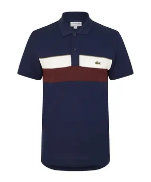 Lacoste Horizontal Colourblock Shortsleeve Polo Shirt