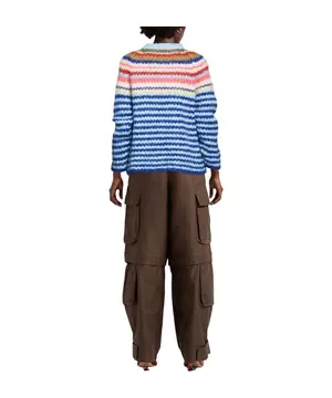 Max Mara Multi-color Ribbed Knit