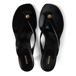 Versace Medusa Detail Thong Sandals