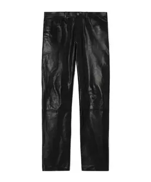 Burberry Leather Trousers