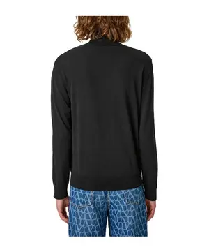 Valentino Garavani Ribbed Turtleneck Sweater With Vlogo Signature