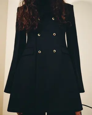 Celine Double-breasted Wool Coat