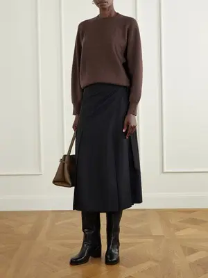 Brunello Cucinelli Ribbed Cashmere Crewneck Sweater