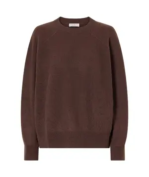 Brunello Cucinelli Ribbed Cashmere Crewneck Sweater - Brown
