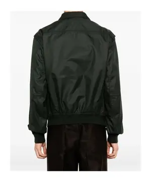 TOM FORD Fine Twill Collar Jacket - Deep Green