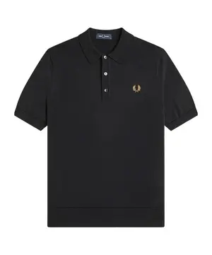 Fred Perry Short Sleeve Polo Shirt - Black