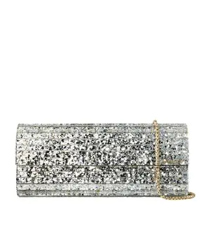 JIMMY CHOO Simple Clutch Bag - Gray