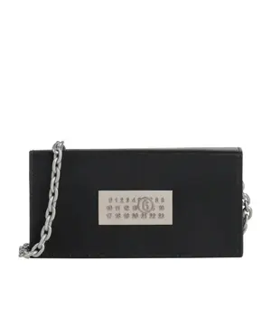 MAISON MARGIELA Leather Mini Bag With Metal Chain Strap