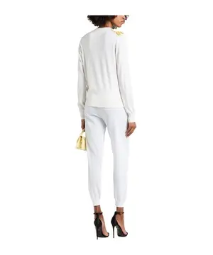Dolce & Gabbana Long Sleeve Knit Top With Baroque Print