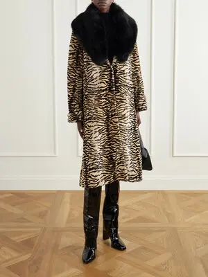 JIMMY CHOO Caly 85 Eel-effect Leather Knee Boots