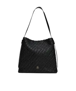 Tommy Hilfiger Woven Shoulder Bag - Black