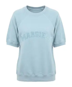 MAISON MARGIELA Solid-color Short-sleeve T-shirt - Blue