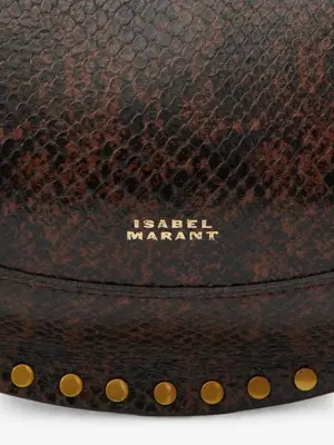 Isabel Marant Étoile Python Print Shoulder Bag With Stud Embellishments