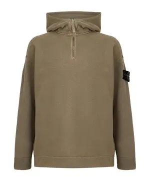 Stone Island Halfzip Hooded Sweatshirt