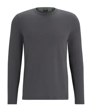 Hugo Boss Crew Neck Longsleeve Tee - Grey