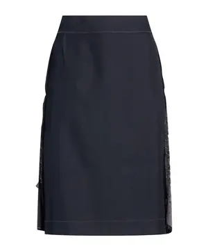 MAISON MARGIELA Elegant Solid-color Midi Skirt
