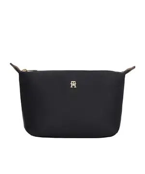 Tommy Hilfiger Solid Color Washbag Pouch - Black