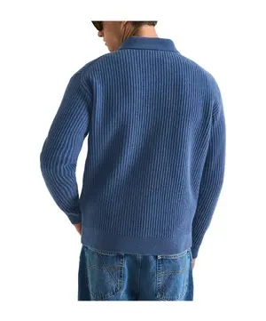 Maison Kitsuné Knitted Long Sleeve Polo Shirt