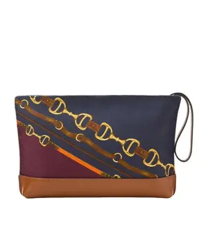 Ralph Lauren Printed Clutch - Blue