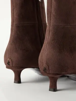 JIMMY CHOO Lory 35 Suede Ankle Boots - Brown