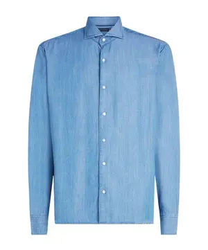 Tommy Hilfiger Verticalstripe Longsleeve Shirt - Blue