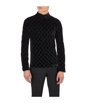Emporio Armani Mock Neck Longsleeve Top