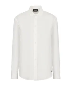 Emporio Armani Collar Longsleeve Shirt - White