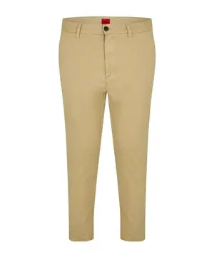 Hugo Boss Twill Chino Trousers - Nude