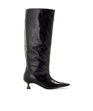 GANNI Glossy Knee-high Boots