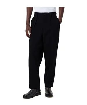 Yohji Yamamoto Pleated Tapered Cropped Trousers