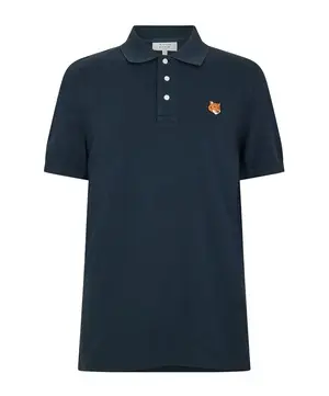 Maison Kitsuné Short Sleeve Polo Shirt - Black