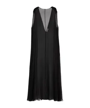 Saint Laurent Sleeveless Waist-cinching Dress