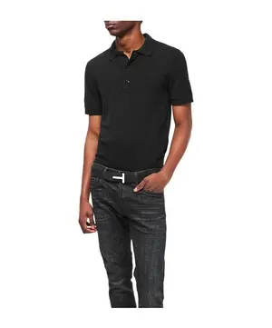 TOM FORD Plain Shortsleeve Polo Shirt