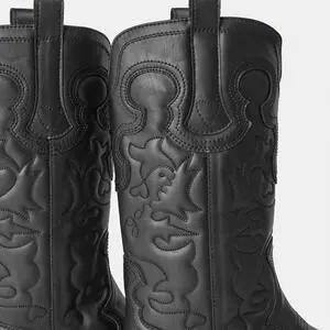 GANNI Western Midcalf Boots