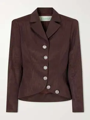 WIEDERHOEFT Twill Embellished Blazer