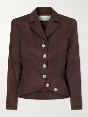 WIEDERHOEFT Twill Embellished Blazer