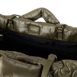 GANNI Quilted Tote Bag