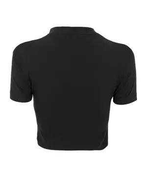 Palm Angels Cropped T-shirt With Gothic Logo