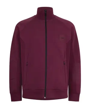 Hugo Boss Stand Collar Zip Up Jacket - Red