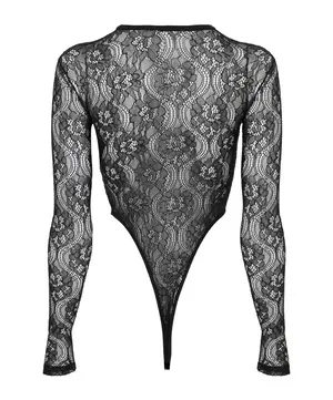 Palm Angels Lace Longsleeve Bodysuit