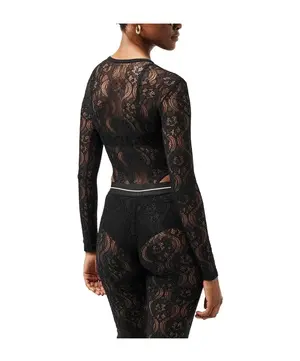 Palm Angels Lace Longsleeve Bodysuit